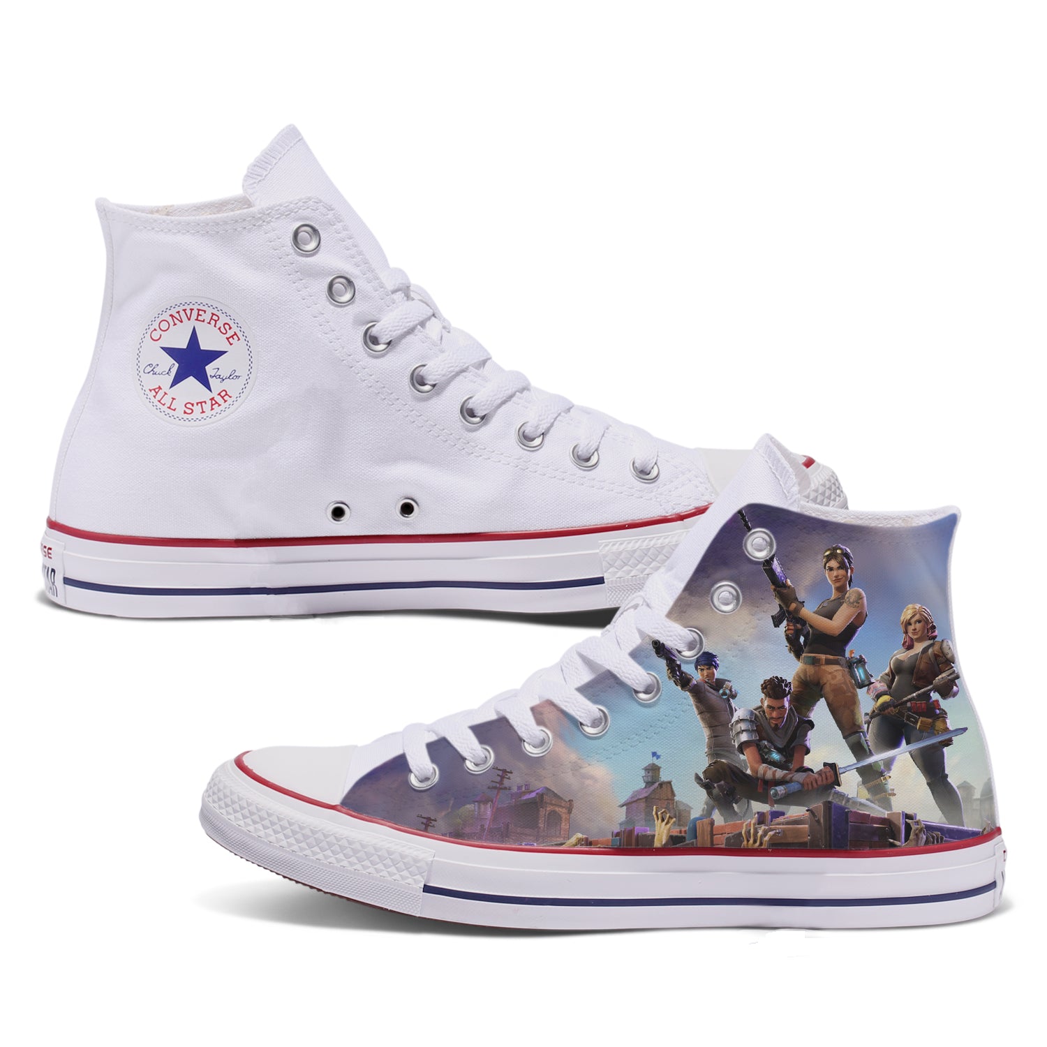 Converse Custom Fortnite Adult Shoes Black | Bump - Bump Shoes