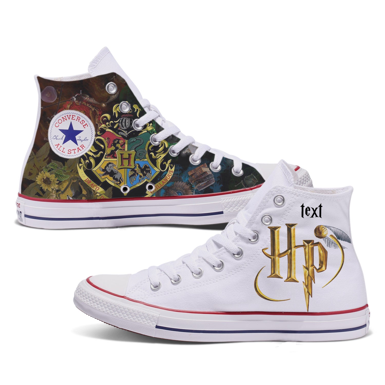 Harry Potter Converse Shoes - Custom Designed - Bump Shoes
