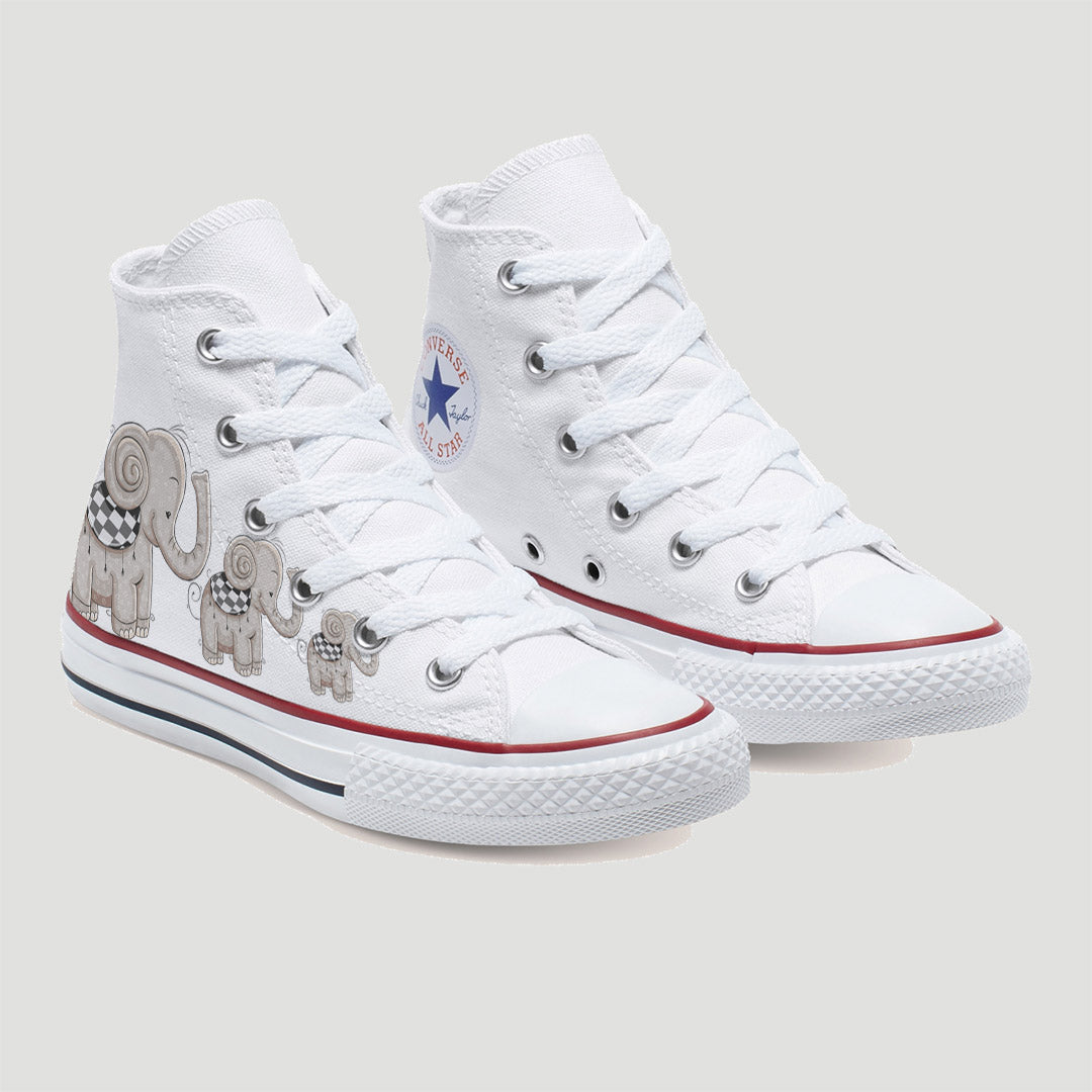 Elephant Kids Converse Custom Shoes | Bump Shoes