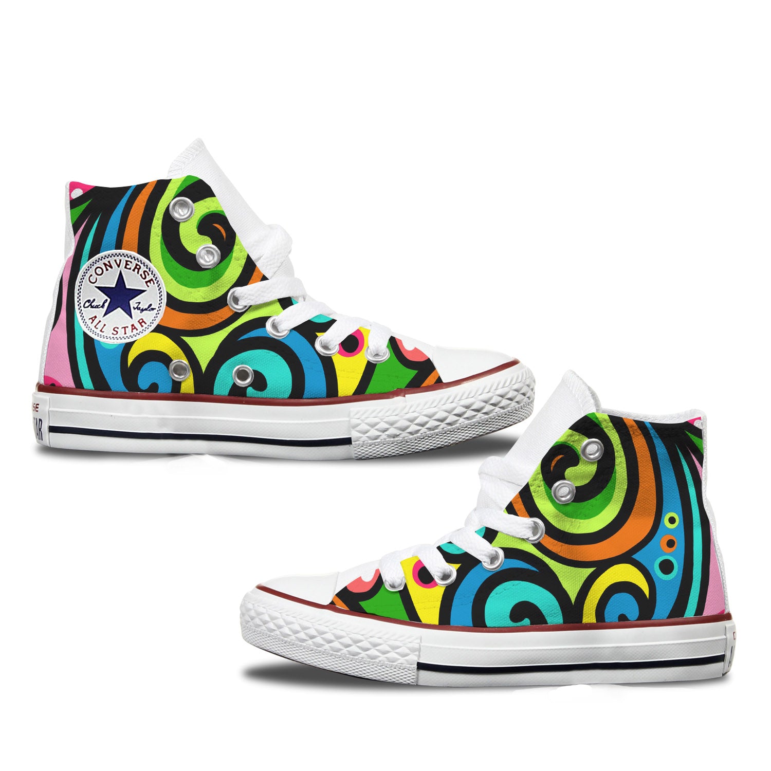 Converse Custom Acid Trip Adult Shoes | Bump – Bump Shoes